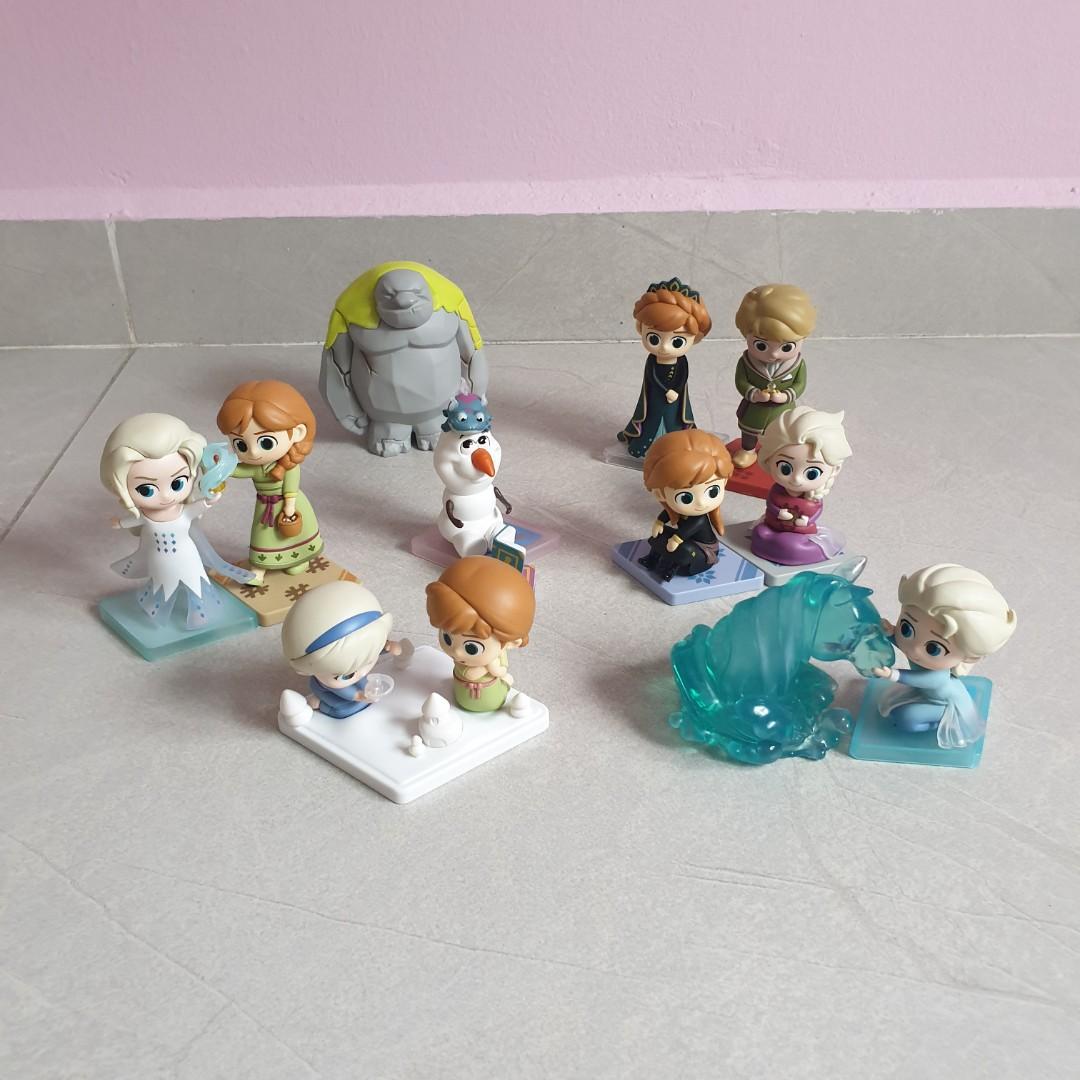 52toys Disney blindbox Frozen figure set of 10 Elsa Anna Olaf, Hobbies ...