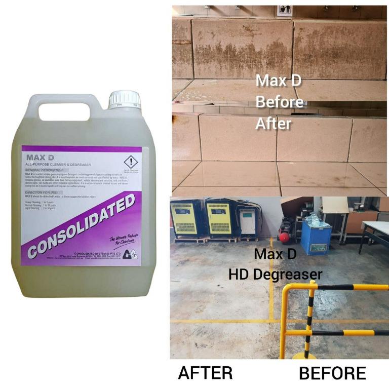 5L MAX D - Heavy Duty Alkaline Degreaser 5L - Kitchen, Bicycle ...