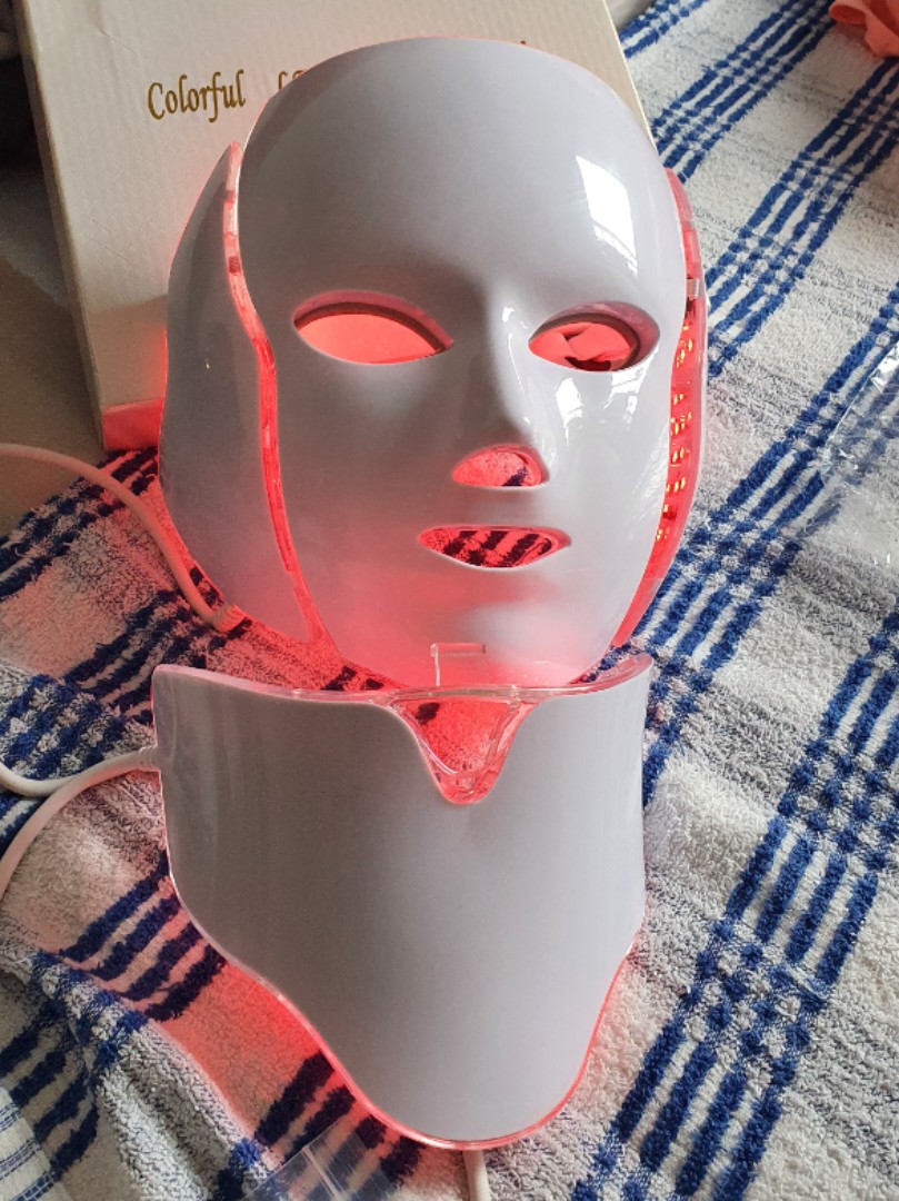 7 Colours LED mask, for face and neck, Beauty & Personal Care, Face ...