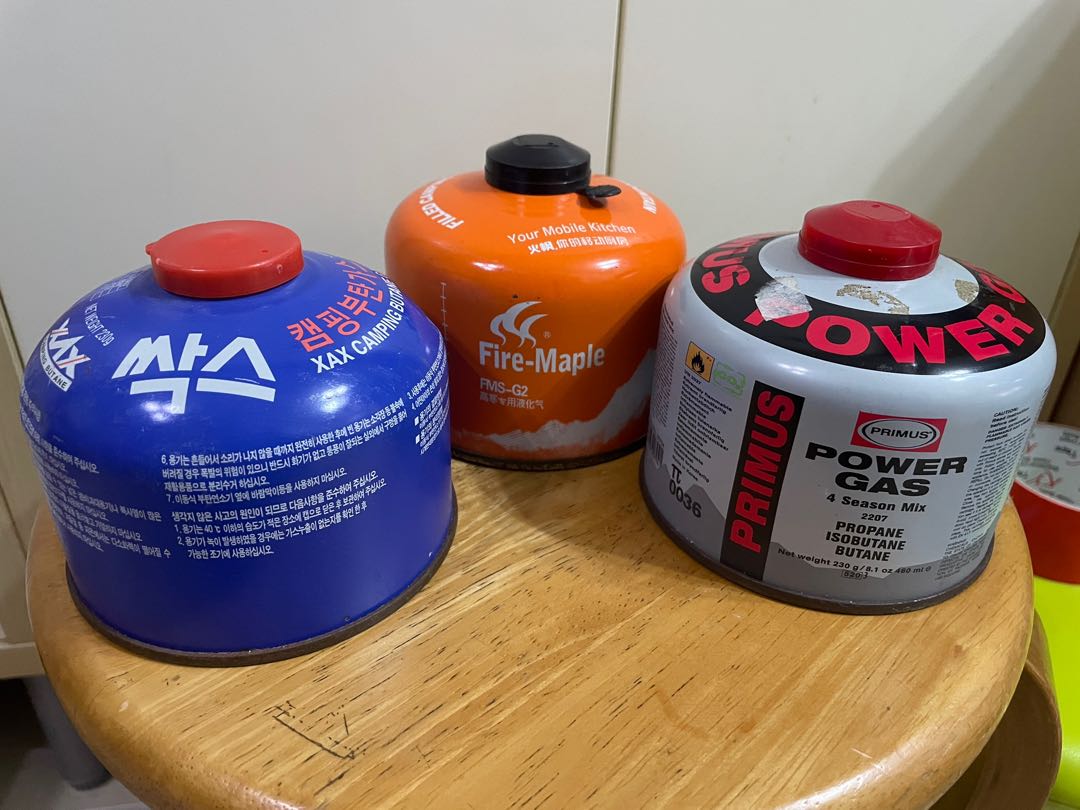 Primus Fire Maple Gas Canister Camping Hiking 高山氣 螺絲頭 行山 露營, 運動產品, 行山及 ...