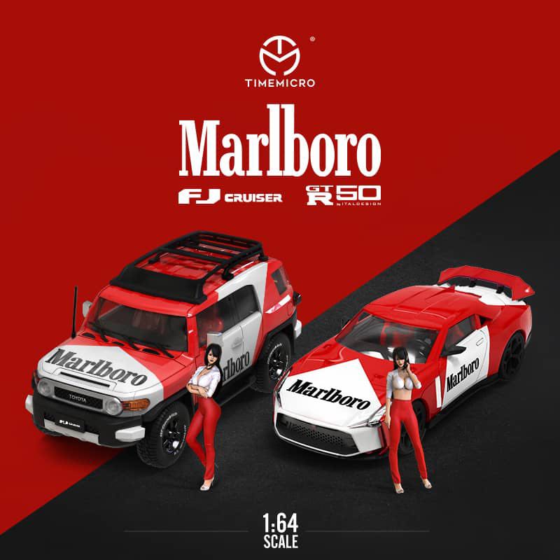 預訂 pre-order**** Time Micro TM 1:64合金模型！FJ Cruiser酷路澤，GT-R50限量超跑。Marlboro萬寶路塗裝, 預購 - Carousell