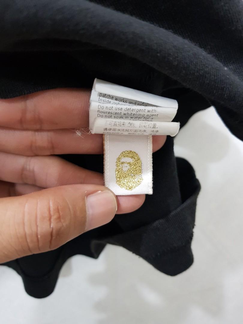 BAPE BY A BATHING APE|WORLD GONE MAD| BIG HEAD PRINT BLACK TSHIRT, Men ...