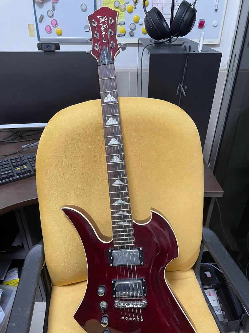 BC Rich Lefthanded Electric Guitar, Hobbies & Toys, Music & Media ...