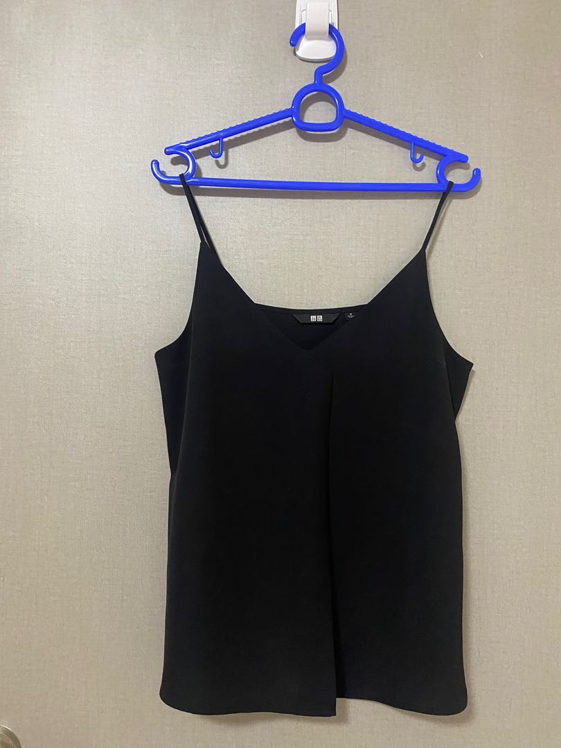 Uniqlo Black Tang Top, Women's Fashion, Tops, Sleeveless on Carousell
