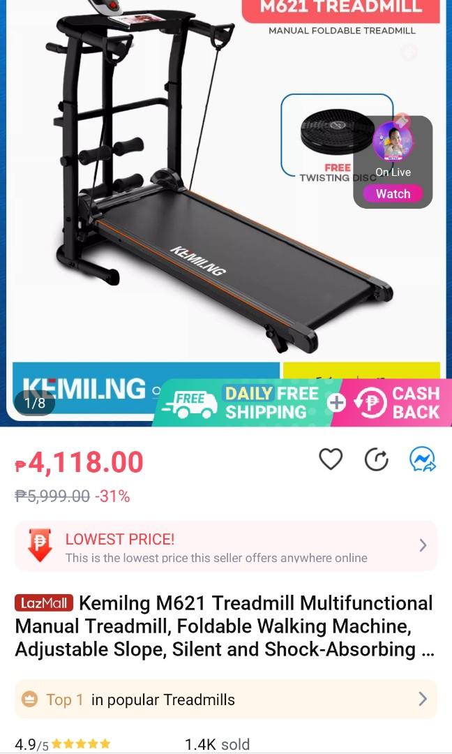 Brand new Kemling Manual Treadmill, Sports Equipment, Exercise ...