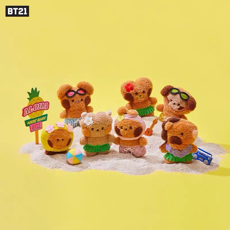 BT21 minini summer edition doll, 興趣及遊戲, 玩具 & 遊戲類 - Carousell