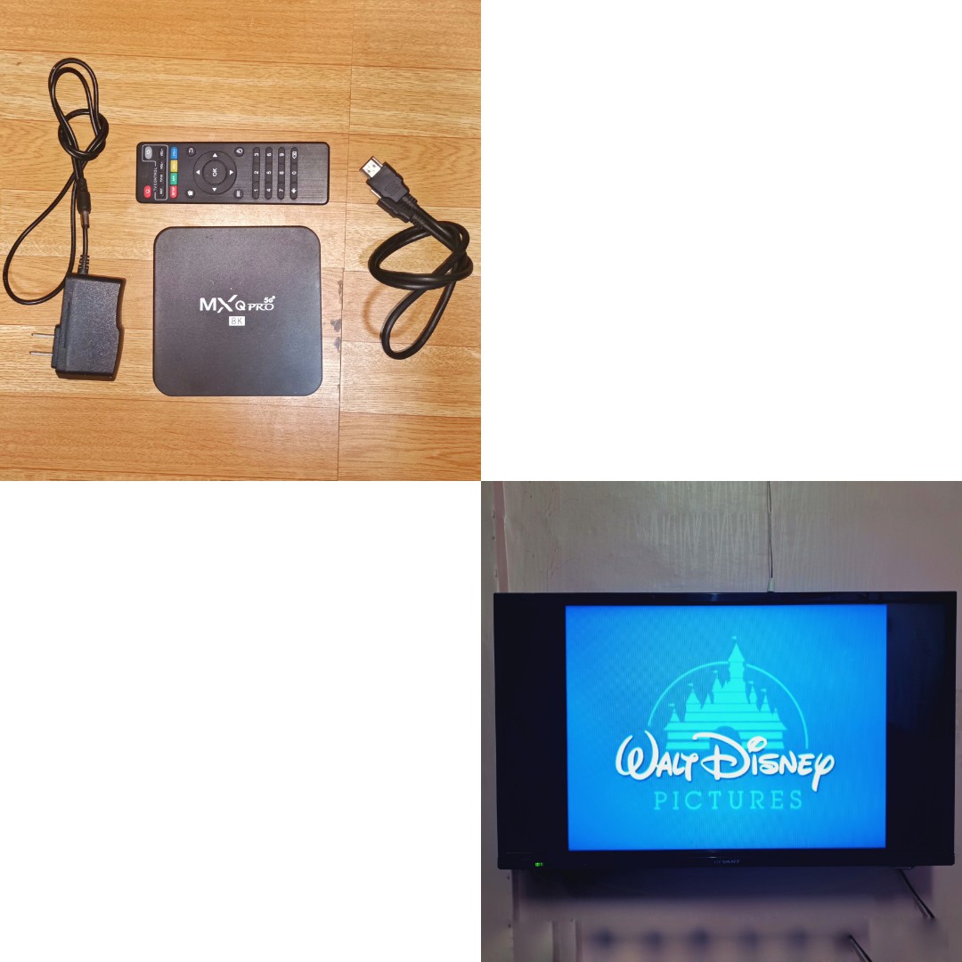 BUNDLE DÉVANT 32-INCH LED TV w/ MXQ PRO ANDROID SMART TV BOX , TV ...