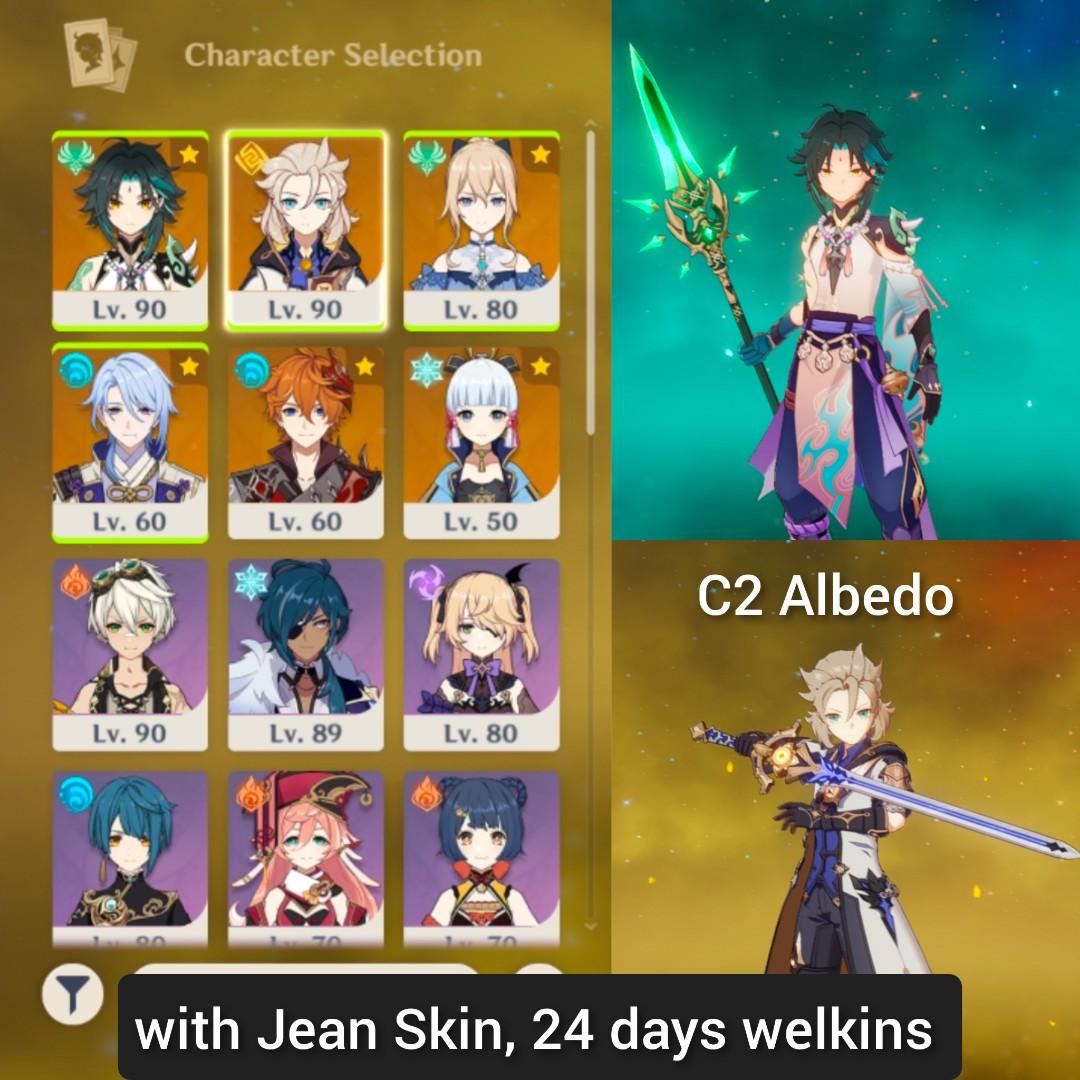 C2 Albedo, Kamisato Siblings, Xiao, Childe, Genshin Impact, Video ...