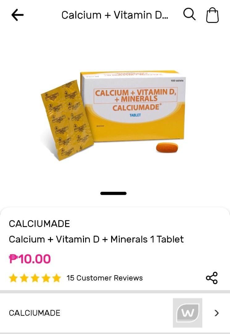 Calciumade, Health & Nutrition, Health Supplements, Health Food, Drinks ...