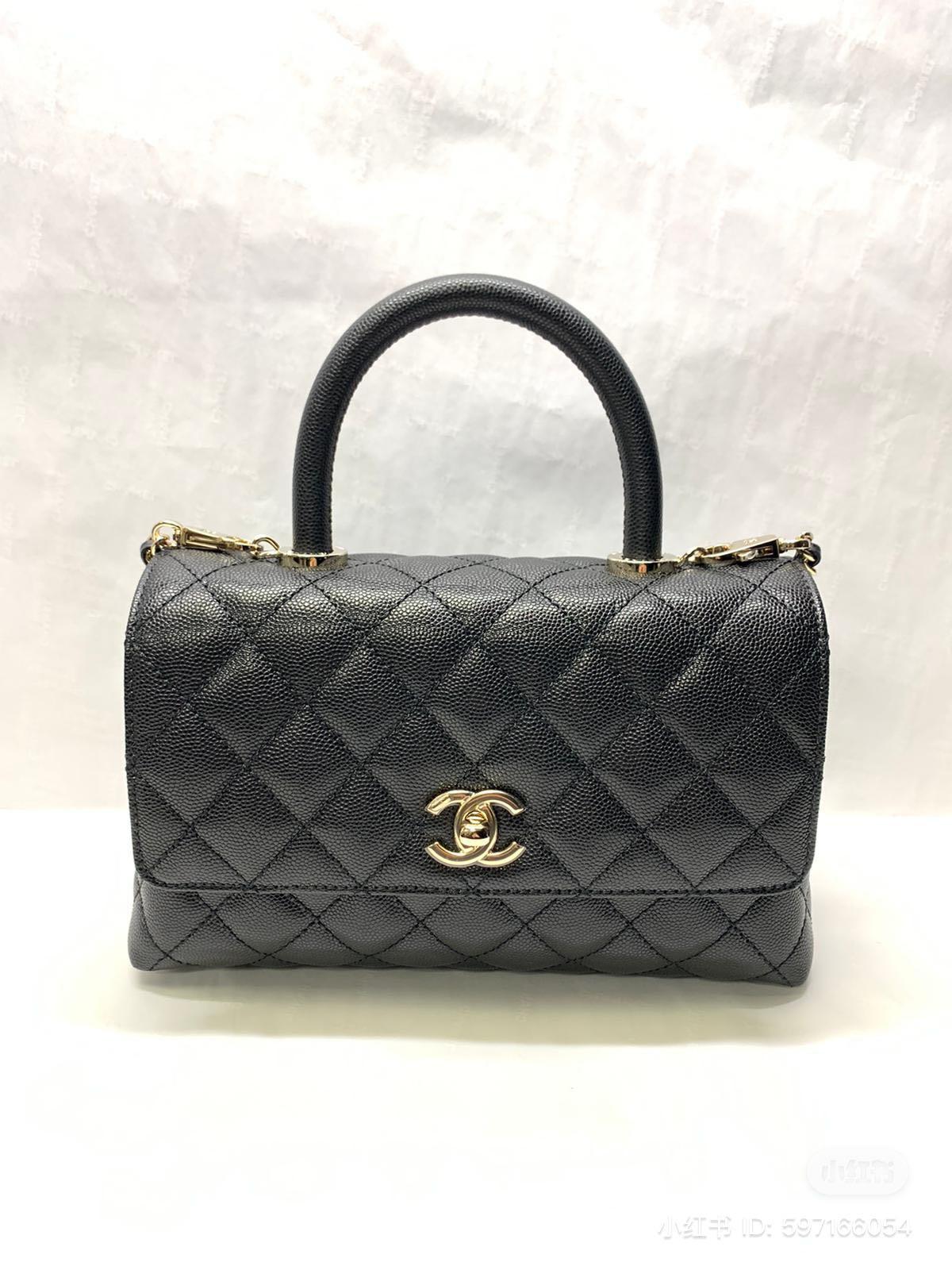 Chanel coco handle small size black, 名牌, 手袋及銀包 - Carousell