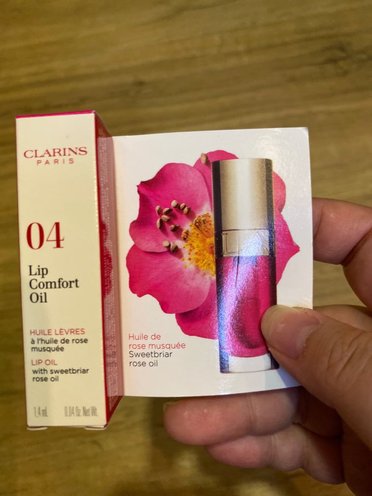 Clarins Sample-Lip Comfort Oil, Beauty & Personal Care, Face, Face Care ...