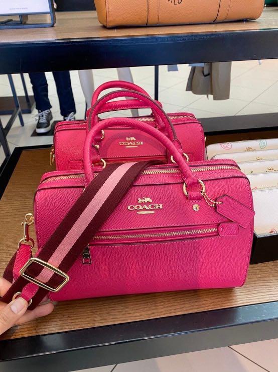 Coach Rowan Pink Satchel, Luxury, Bags & Wallets on Carousell
