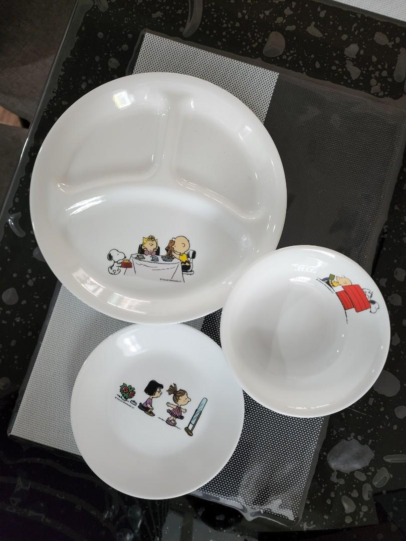 Corelle x PEANUTS limited edition, Furniture & Home Living, Kitchenware ...