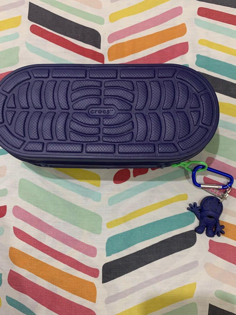 Crocs Pencil Case with Jibbitz, Hobbies & Toys, Stationary & Craft ...