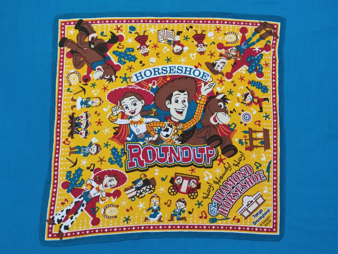 Disney Pixar Tokyo Disneyland Toy Story Handkerchief Hanky Panyo ...