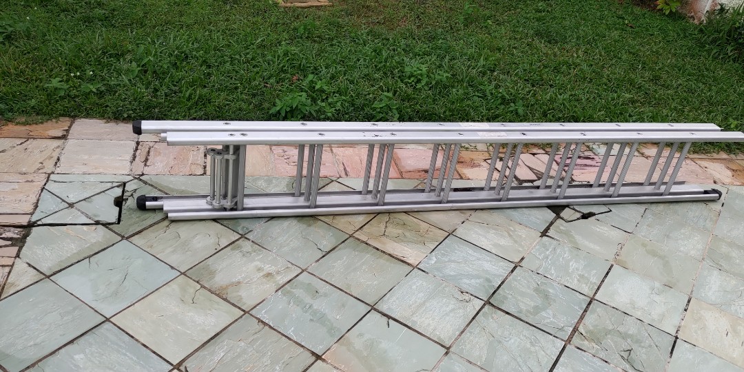 Extendable ladder 3m-6m aluminium, Furniture & Home Living, Home ...
