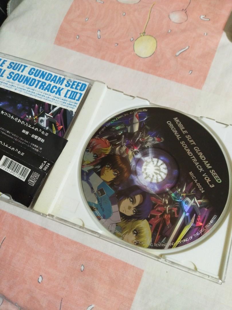 Gundam SEED OST [3] 動畫 原聲 CD 台版 帶側紙 機動戰士高達, 興趣及遊戲, 音樂、樂器 & 配件, 音樂與媒體 - CD 及 DVD - Carousell