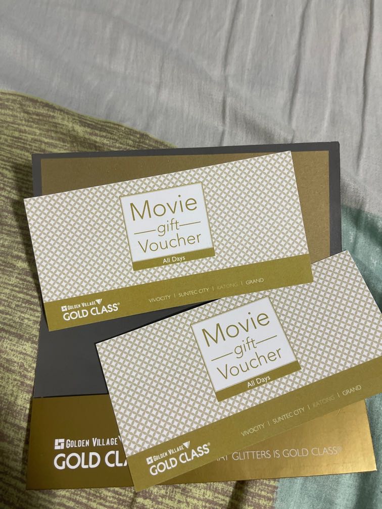GV Gold Class Voucher, Tickets & Vouchers, Vouchers on Carousell
