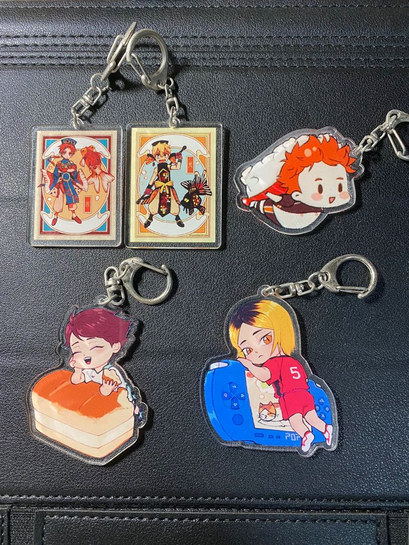 Haikyuu and toilet bound hanako kun (tbhk) keychains, Hobbies & Toys ...