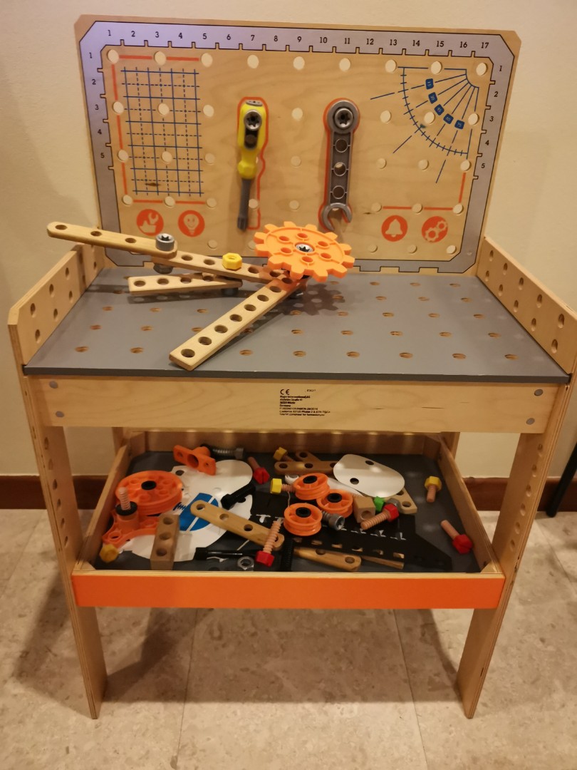 Hape workbench, Hobbies & Toys, Toys & Games on Carousell