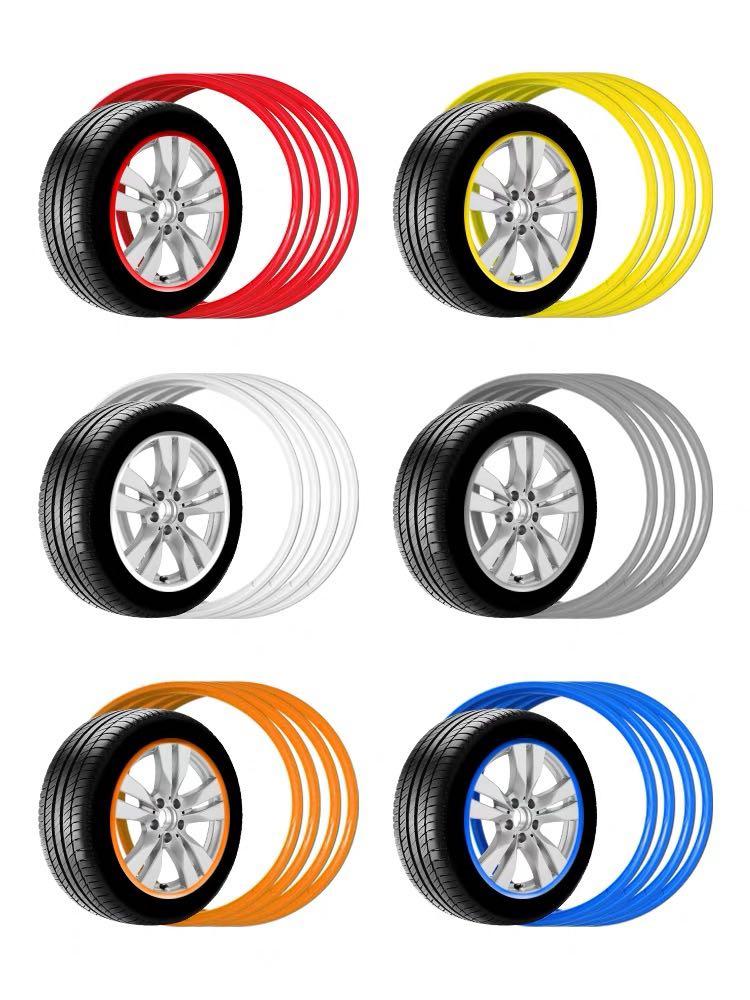 Hard Plastic Rim Protector (Embedded with Tyres & Rims), Car ...