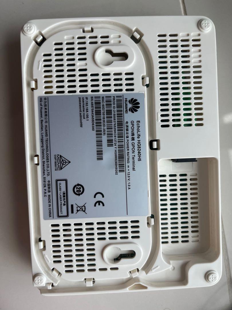HUAWEI HG8240H5 modem , good for TM, Unifi, Maxis and TIME,, Computers ...