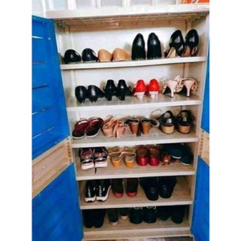 J T RAMP SHOE CABINET 4 LAYER Plastic Cabinet Shoe Storage Shoe Organizer Shelves Drawers Shoe Rack Furniture Home Living Furniture Shelves Cabinets Racks on Carousell