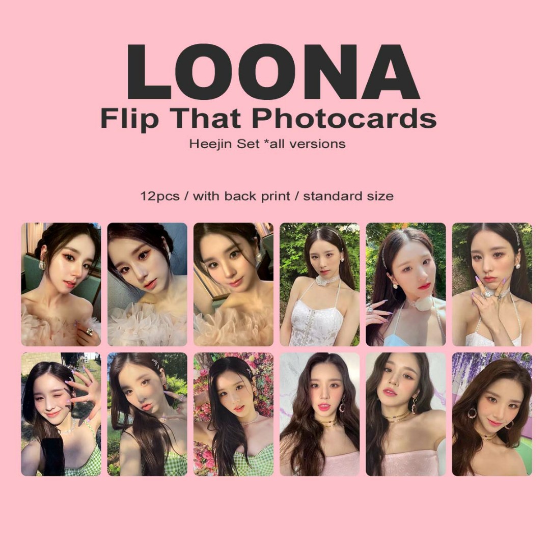 LOONA Flip That Heejin Photocards, Hobbies & Toys, Memorabilia & Collectibles, K-Wave on Carousell