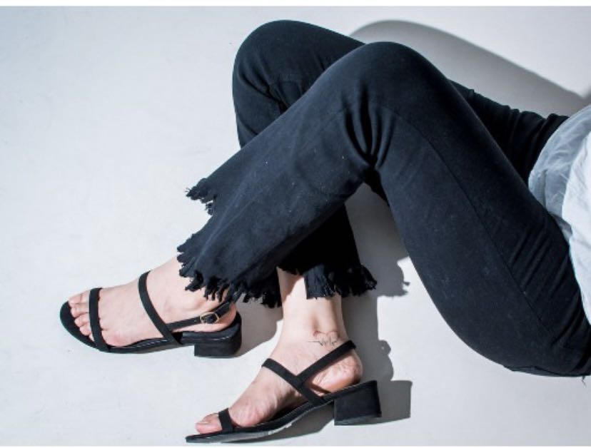 Marikina made 2-inch sandals with ankle strap, Women's Fashion ...