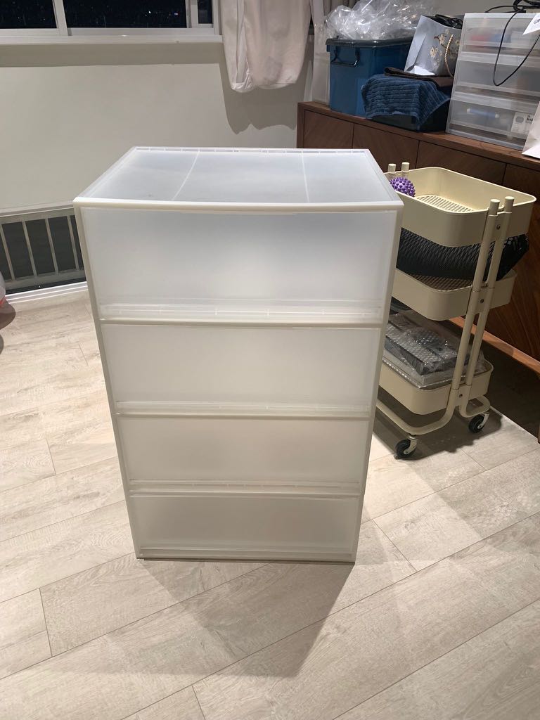 Muji stackable drawers (set of 4), Furniture & Home Living, Furniture ...
