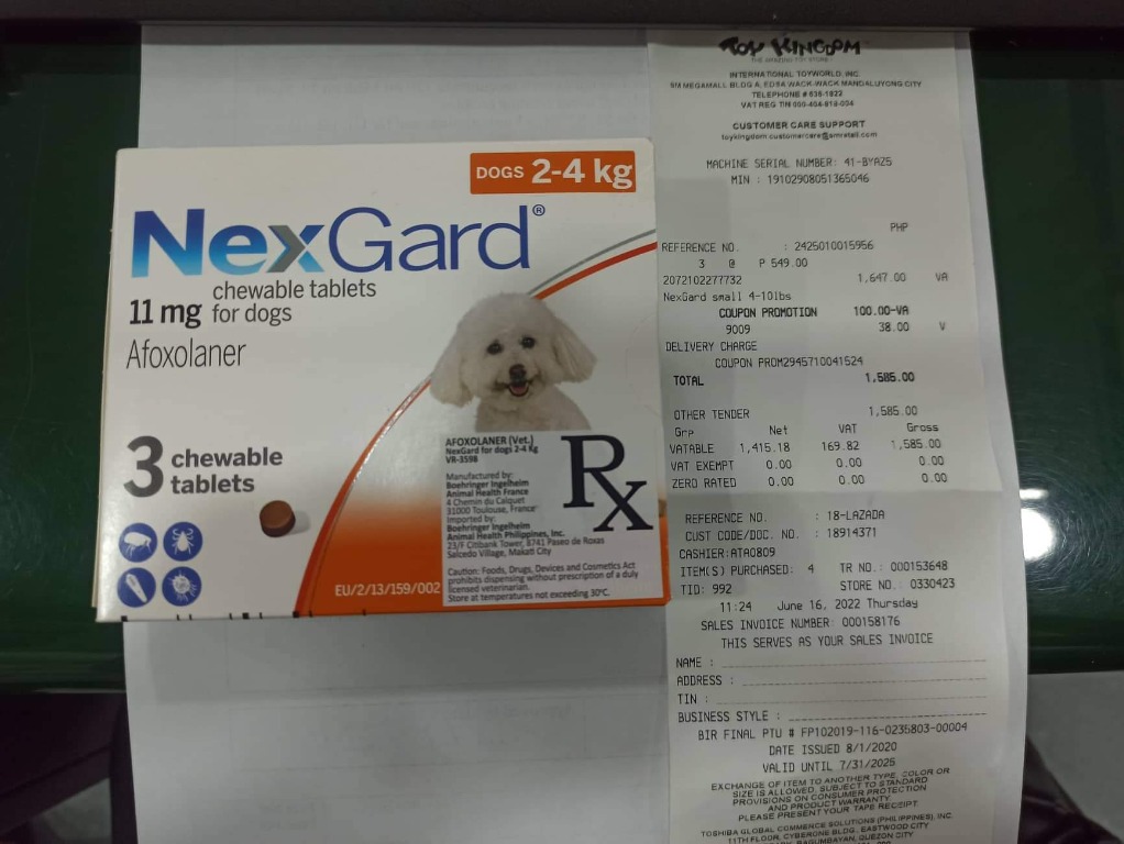 Nexgard for 2-4 Kilograms (11mg chewable tablets), Pet Supplies, Homes ...