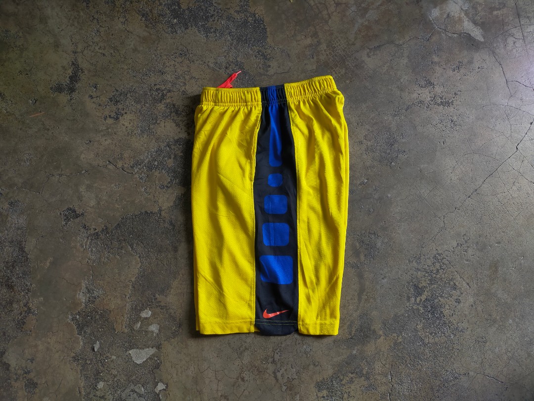 Nike elite yellow blue shorts, Men's Fashion, Bottoms, Shorts on Carousell