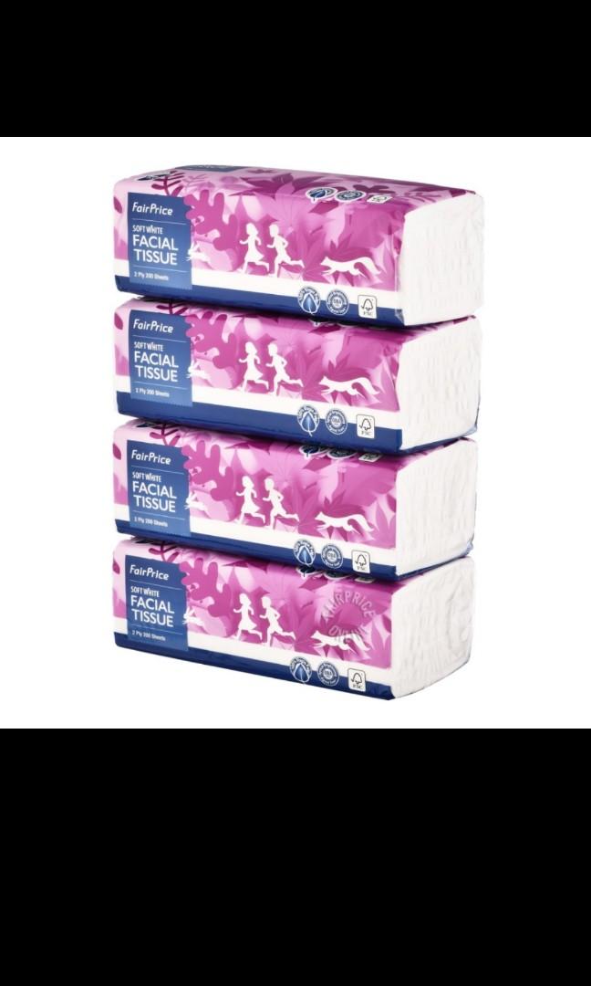 NTUC tissue (2 packs, 8 boxes), Furniture & Home Living, Cleaning ...