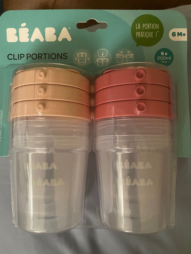 Original Beaba Clip Portions Food Containers (Set of 6), Babies & Kids ...
