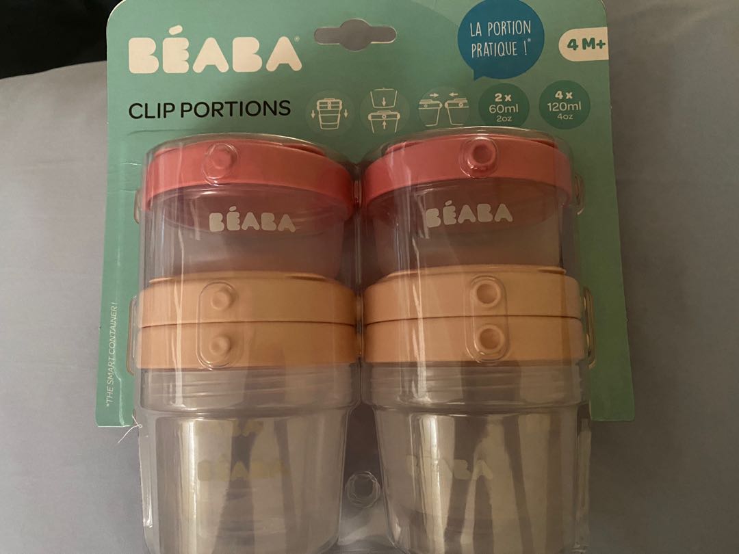 Original Beaba Clip Portions Food Containers (Set of 6), Babies & Kids ...