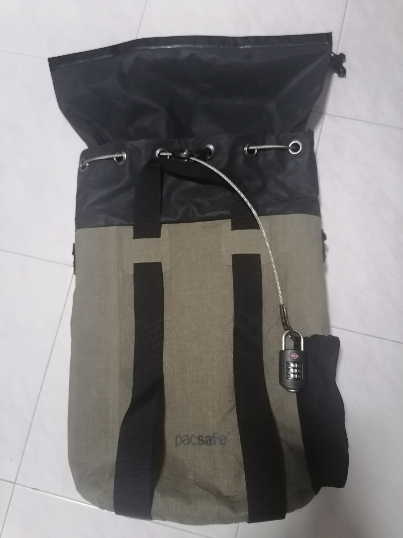 Pacsafe Dry 15L Portable Safe Backpack, Men's Fashion, Bags, Backpacks ...