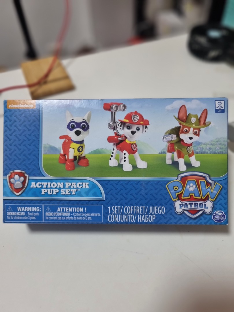 Paw patrol action pack pups, pack of 3, Hobbies & Toys, Toys & Games on ...