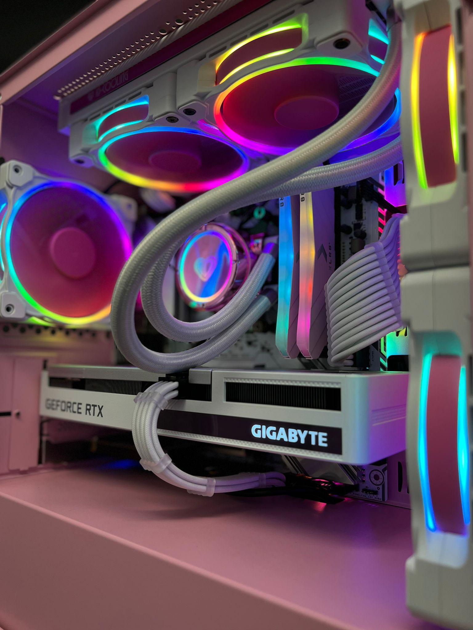 PINK CRAZE 3060 + Ryzen 5 5500 custom pc custom gaming desktop computer ...