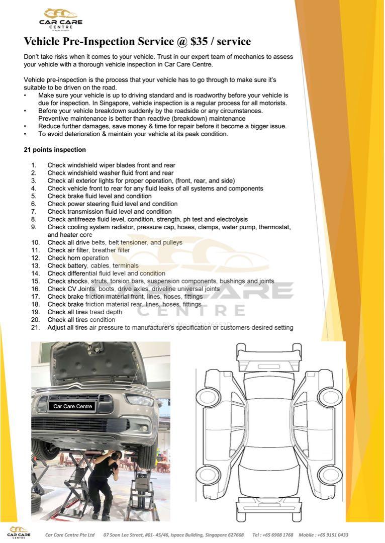 Pre-inspection Service, Car Accessories, Car Workshops & Services on ...