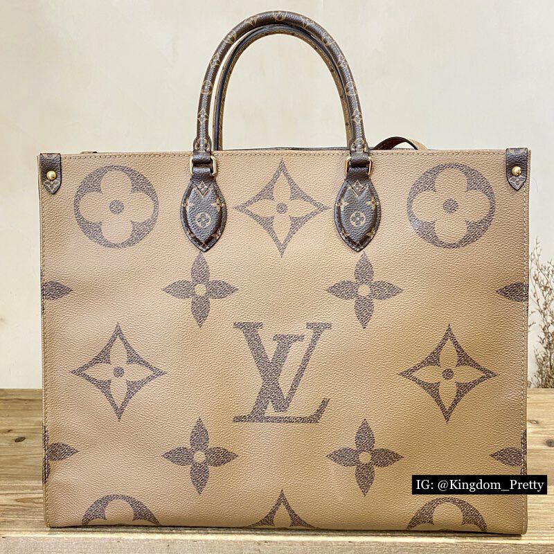 Pre-order LV Louis Vuitton On The Go Reverse Monogram GM Size, Luxury ...