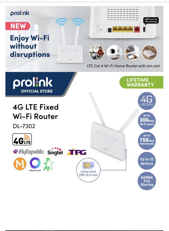 Prolink Dl 7302 Computers And Tech Parts And Accessories Networking On Carousell