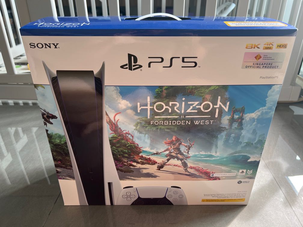 PS5 (Brand New) with Horizon Full Game, Video Gaming, Video Game ...