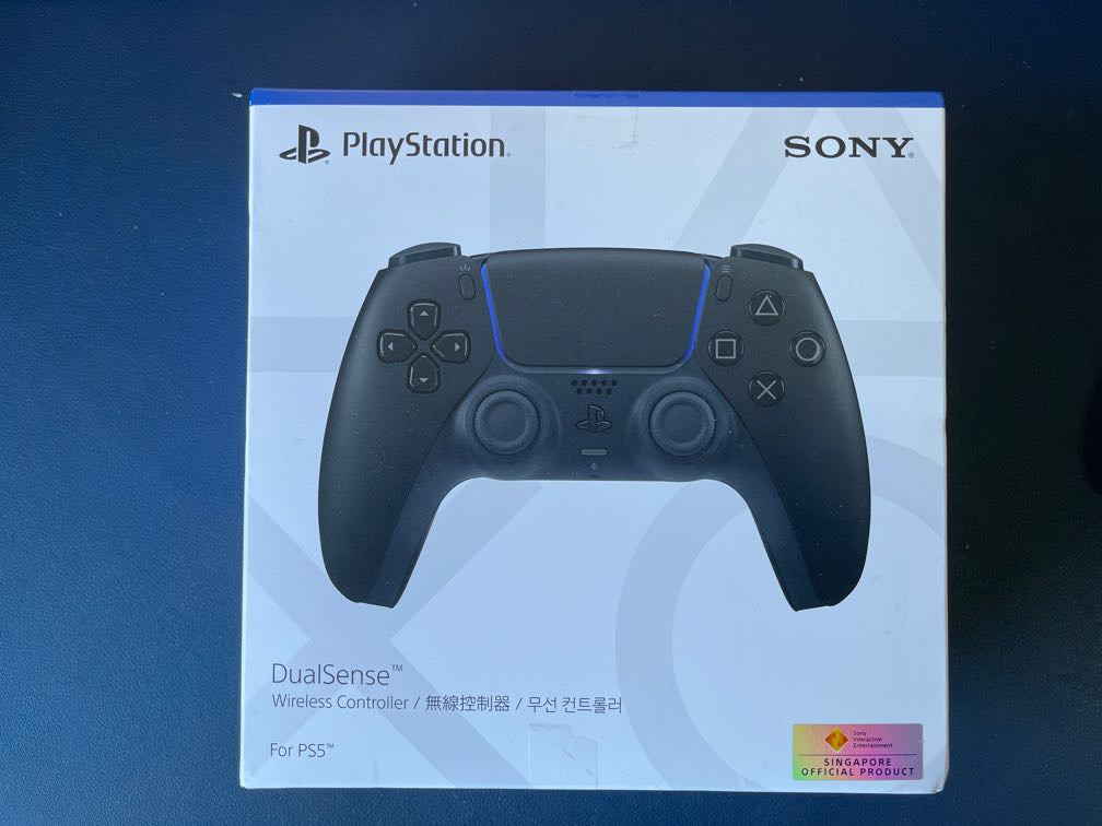PS5 Dualsense controller (Black) with groceries voucher, Video Gaming ...