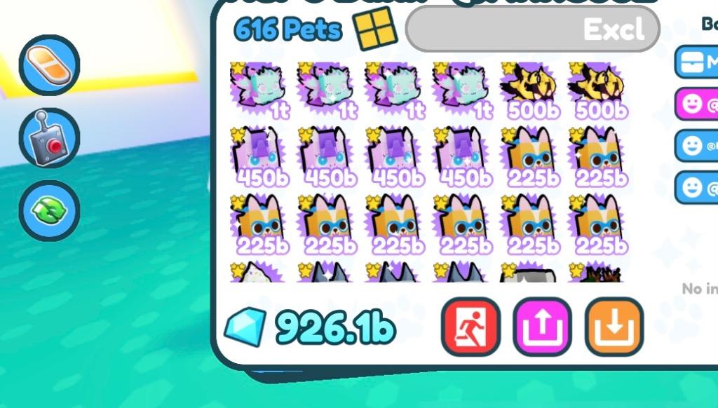 PSX Pet Simulator X - Exclusive Pets., Video Gaming, Gaming Accessories ...