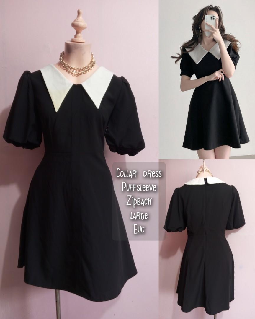 Puff Collar dress, Women's Fashion, Dresses & Sets, Dresses on Carousell