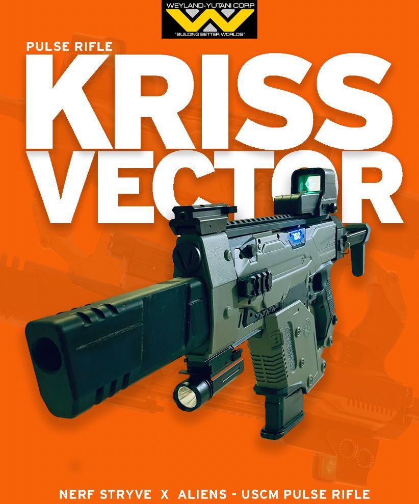 Nerf Toy Blaster - Nerf Stryve X Aliens USCM Pulse Rifle, Hobbies ...