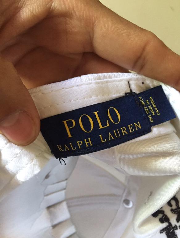 Legit Polo Ralph Lauren White Cap, Men's Fashion, Watches & Accessories ...