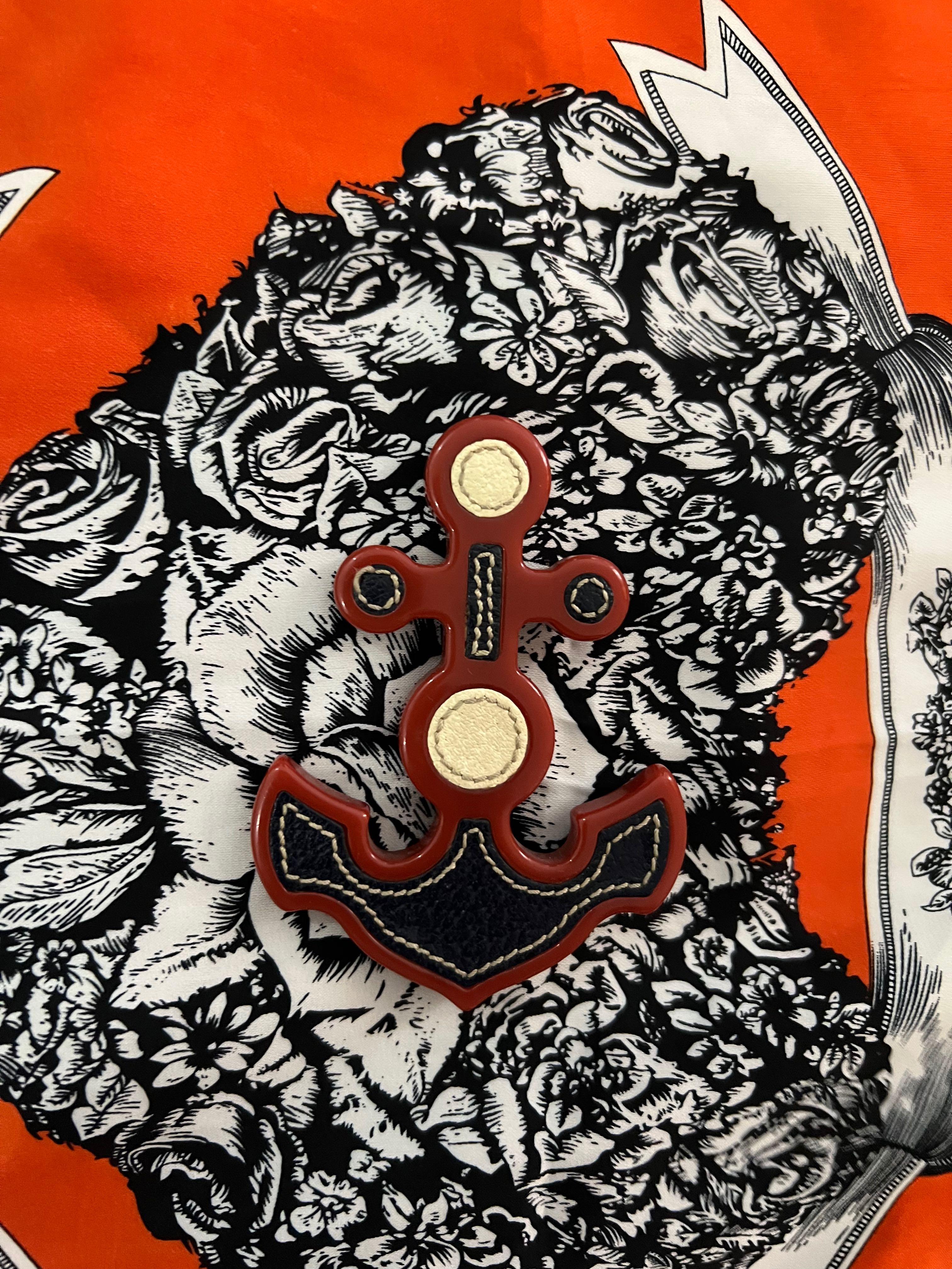 RARE AND COLLECTIBLE: Prada Resin Anchor Brooch, Women's Fashion ...