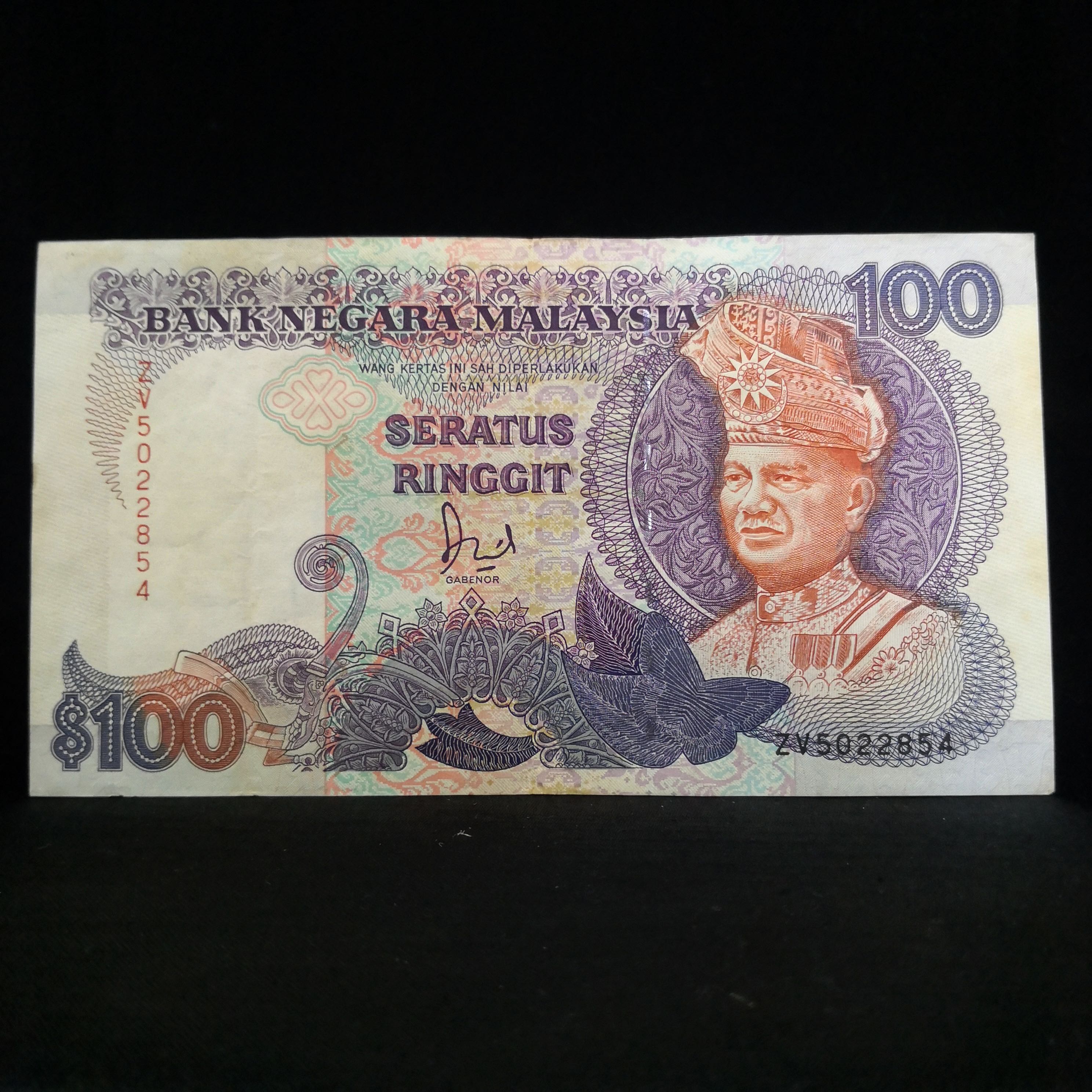 Rare Malaysia RM100 100 Ringgit 6th Series Banknote ZV5022854 (US ...