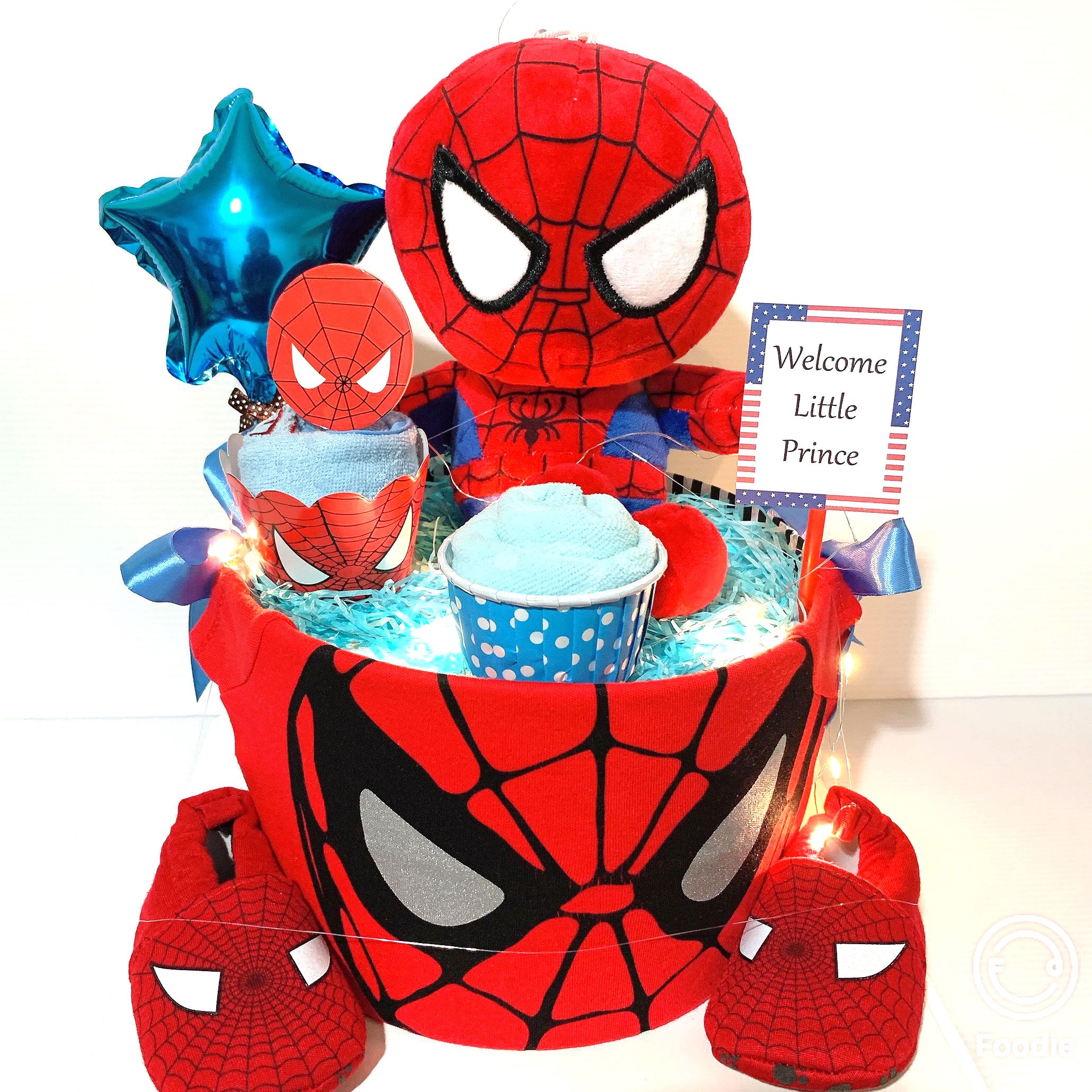 Instock! Spiderman Diaper Cake, Babies & Kids, Bathing & Changing ...
